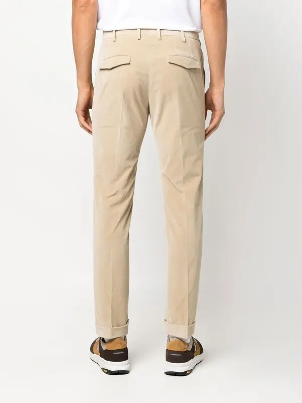 PT TORINO Slim-cut Corduroy Trousers - Neutrals