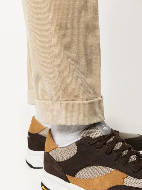 PT TORINO Slim-cut Corduroy Trousers - Neutrals