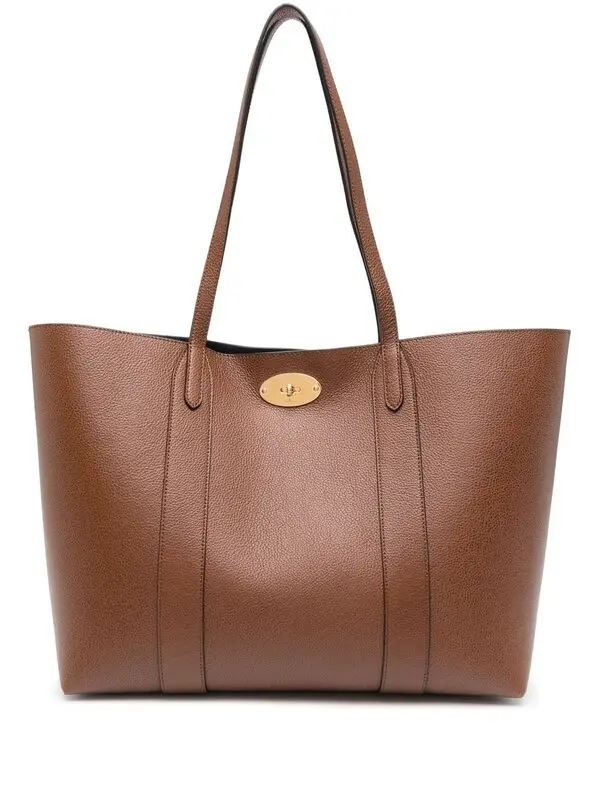 Mulberry Bayswater Grained Leather Tote Bag - Brown
