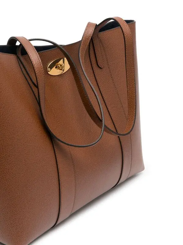 Mulberry Bayswater Grained Leather Tote Bag - Brown