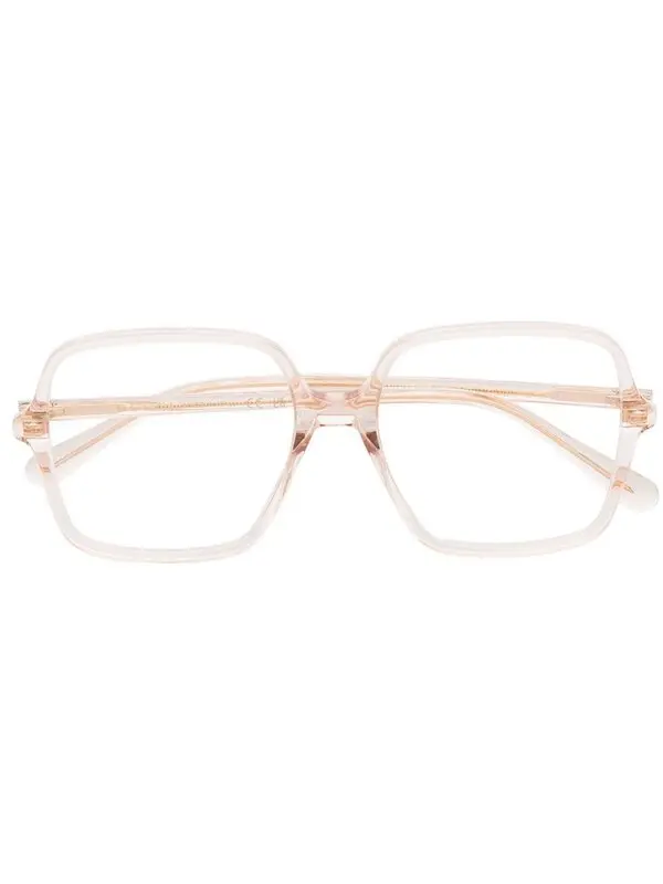 Gucci Oversized Square Frame Glasses - Neutrals