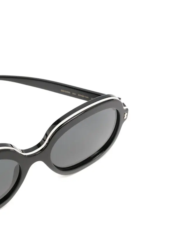 Gucci Logo-plaque Sunglasses - Black
