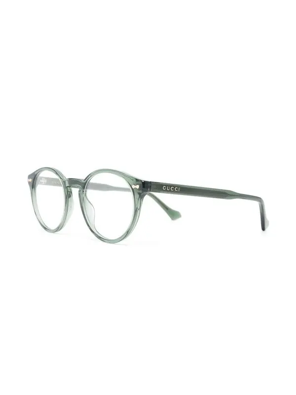 Gucci Round Frame Optical Glasses - Green