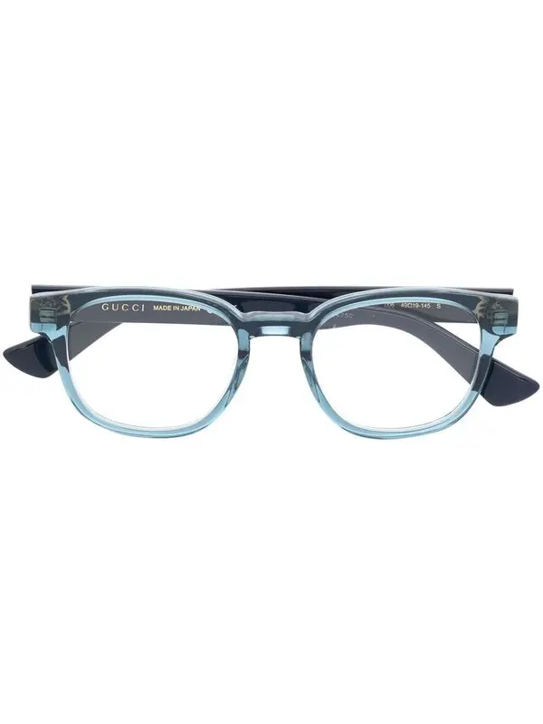 Gucci Rectangle-frame Optical Glasses - Blue