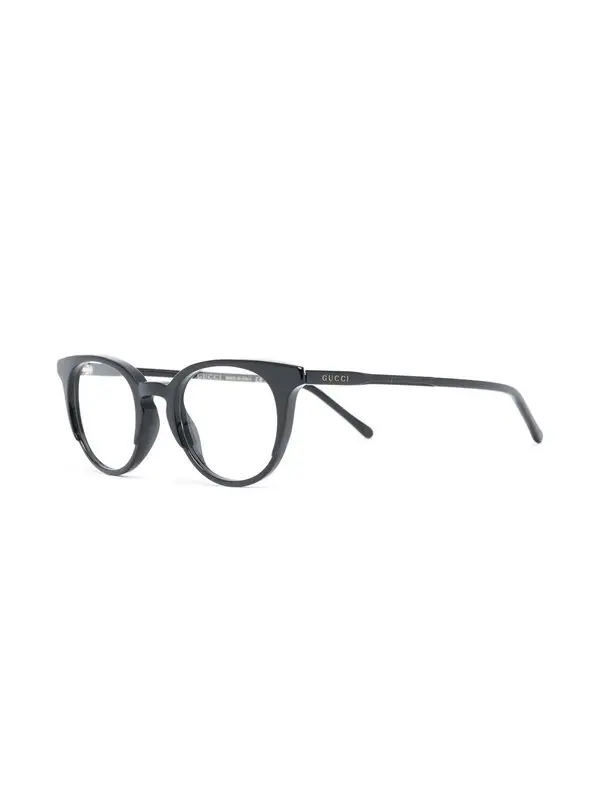 Gucci Round Frame Optical Glasses - Black