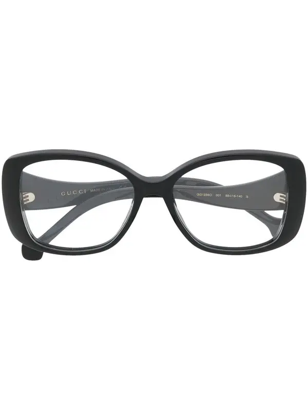 Gucci Oversize Square Frame Glasses - Black