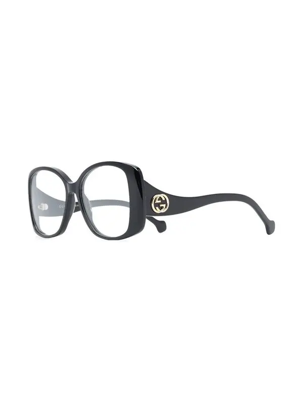 Gucci Oversize Square Frame Glasses - Black
