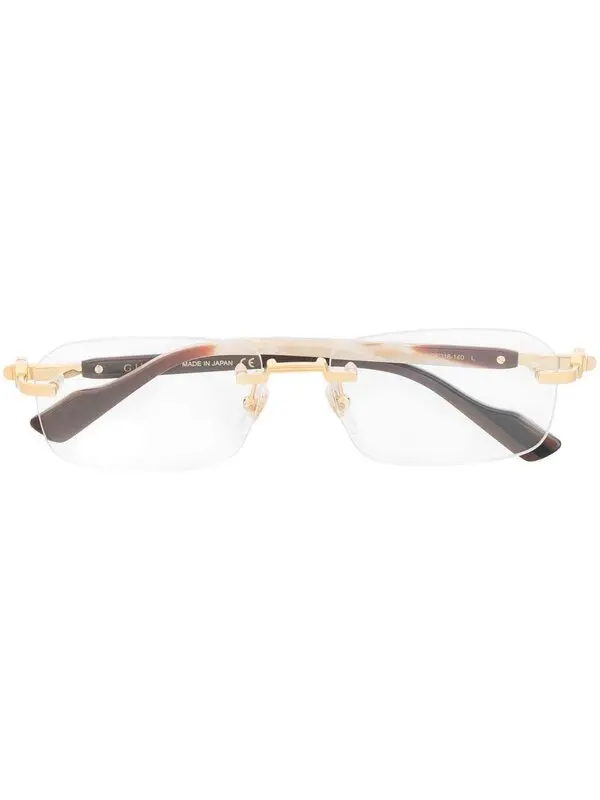 Gucci Rimless Optical Glasses - Brown