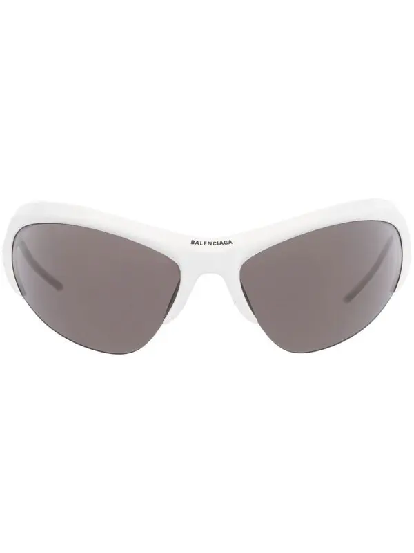 Balenciaga Wire Cat-eye Sunglasses - White