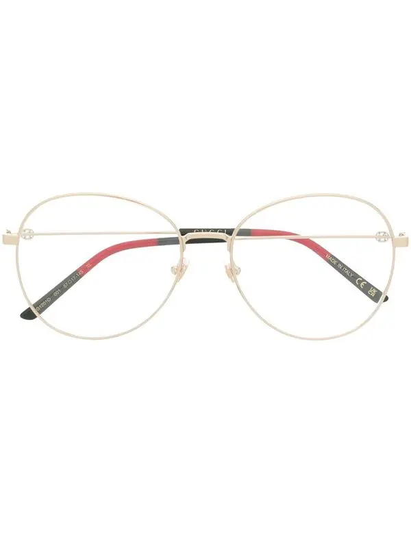 Gucci Round Frame Glasses - Gold