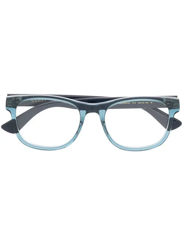 Gucci Rectangle-frame Optical Glasses - Blue