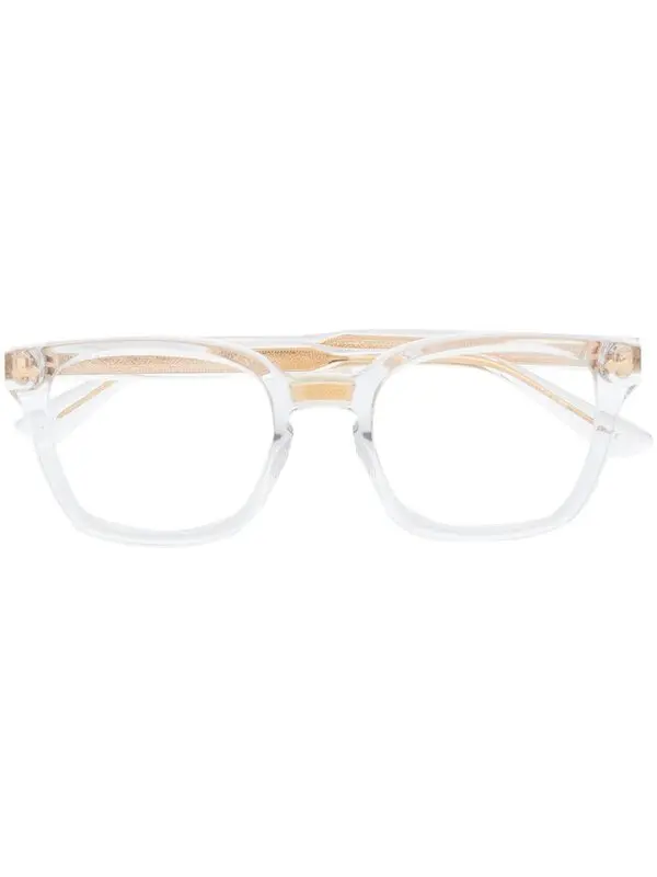 Gucci Rectangle-frame Optical Glasses - Gold