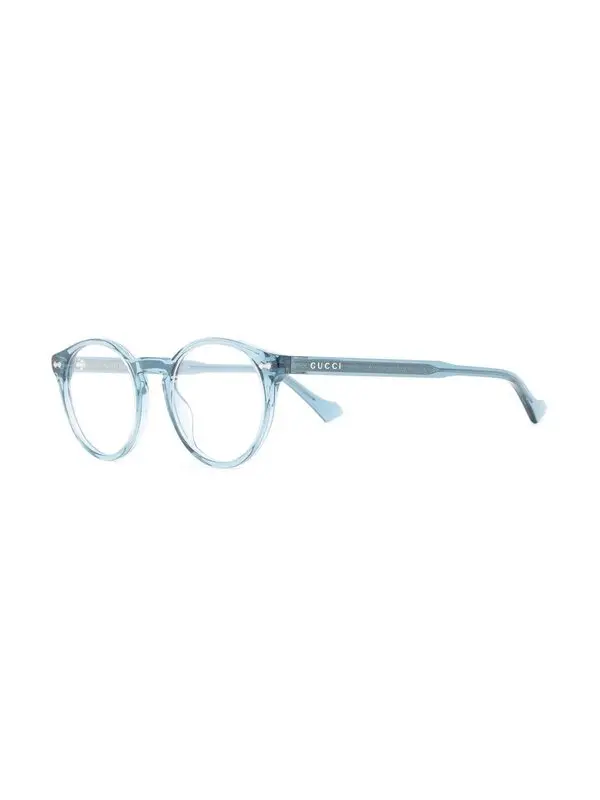 Gucci Round Frame Optical Glasses - Blue