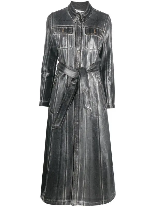 DIESEL® De-flaminty-z-fsb Shirt Dress - Grey