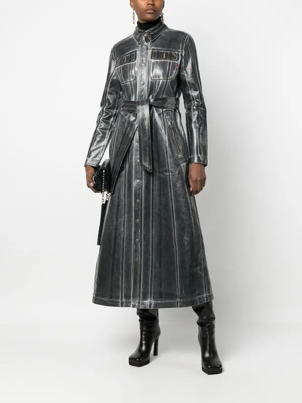 DIESEL® De-flaminty-z-fsb Shirt Dress - Grey