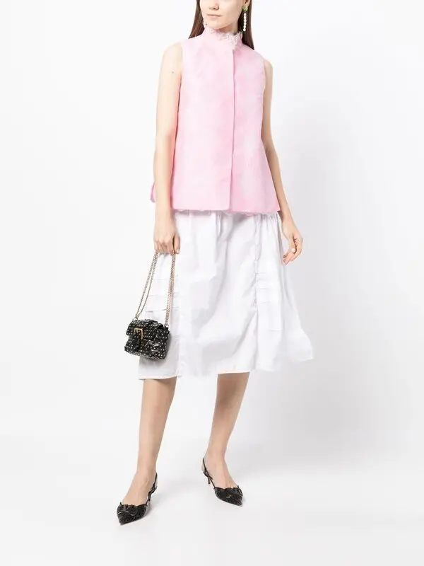 Shiatzy Chen Lace Collar Vest