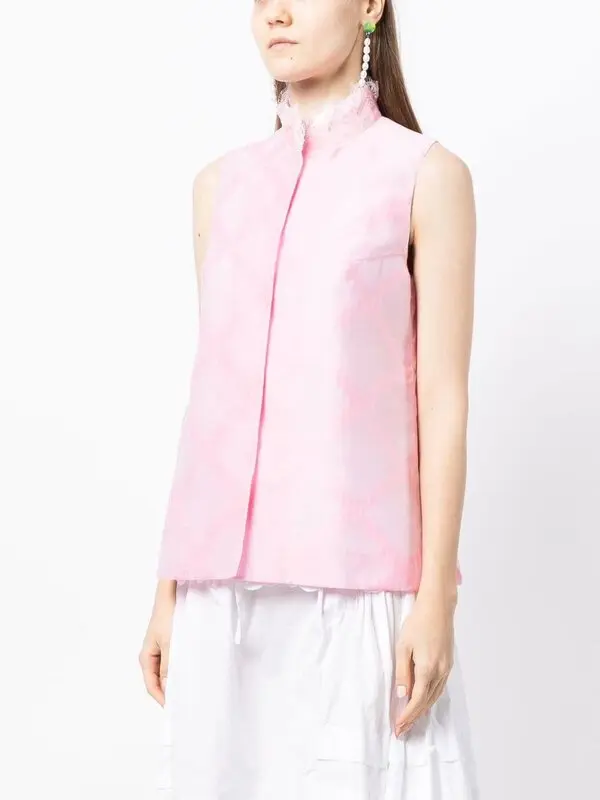 Shiatzy Chen Lace Collar Vest
