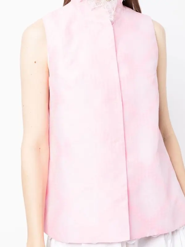 Shiatzy Chen Lace Collar Vest