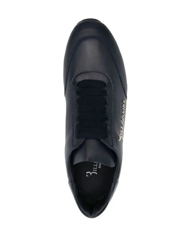 BILLIONAIRE Calf-leather Low-top Sneakers - Blue
