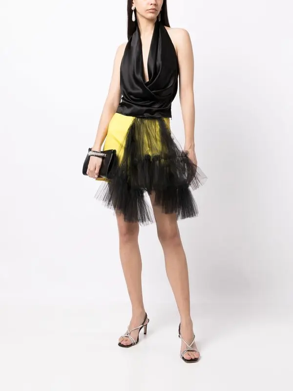 ACT Nº1 Tulle Panel Mini Skirt