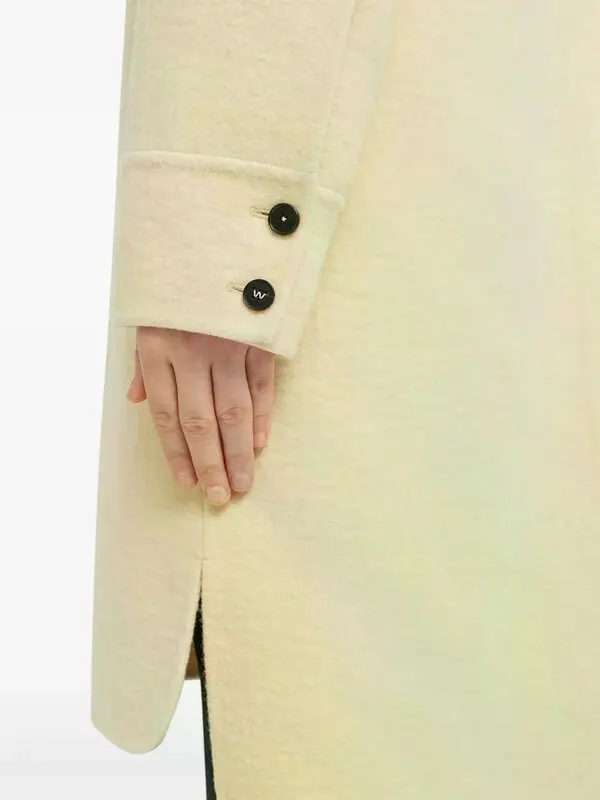 JIL SANDER Single-breasted Virgin Wool Coat - Neutrals