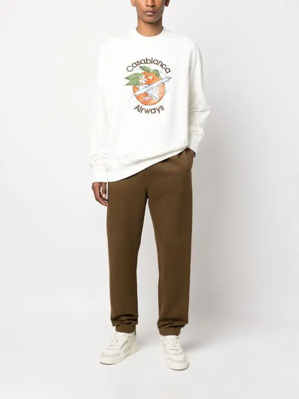 Casablanca Orbite Autour De L'orange Sweatshirt