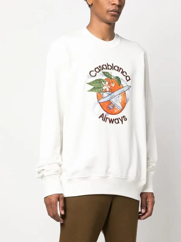 Casablanca Orbite Autour De L'orange Sweatshirt