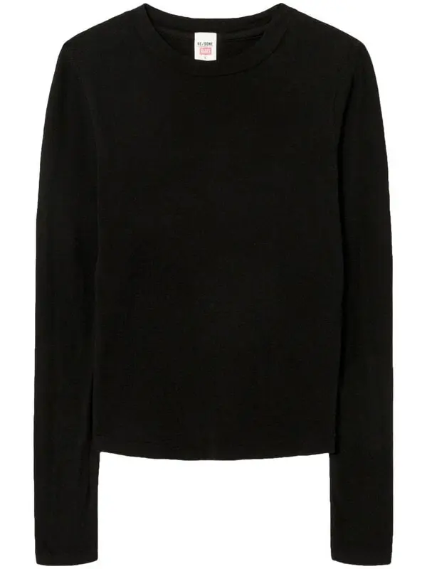 RE/DONE 90s Baby Long-sleeve Jumper - Black