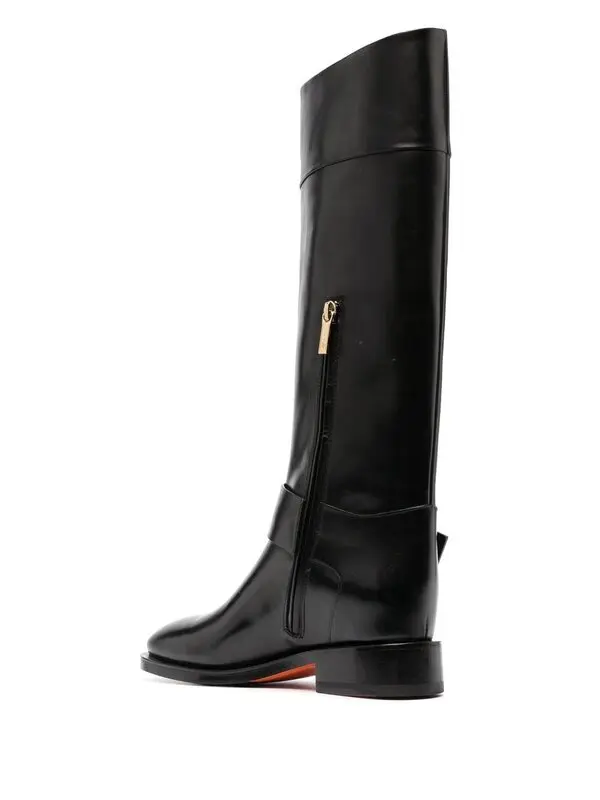 Santoni Buckle-detail Knee-length Boots