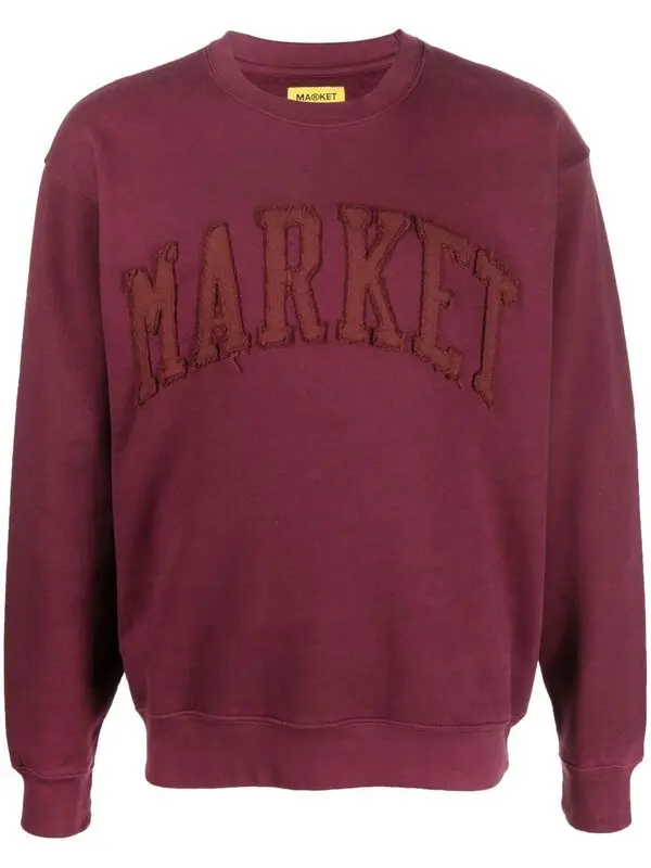 MARKET Embroidered Logo Sweatshirt - Red