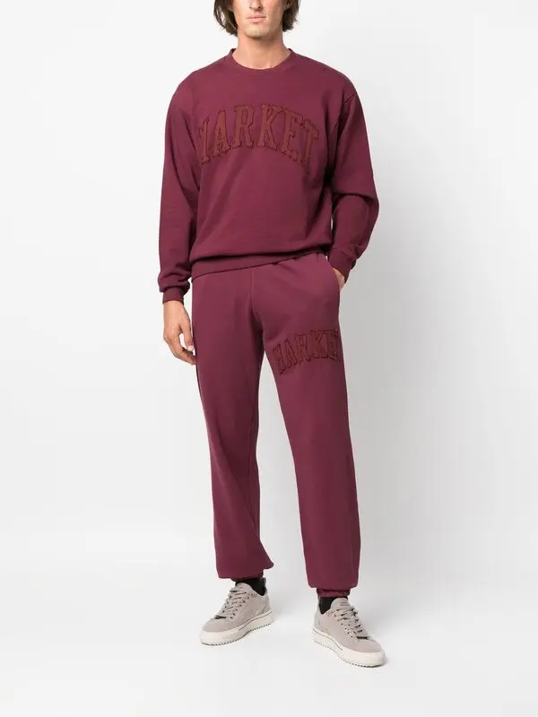 MARKET Embroidered Logo Sweatshirt - Red
