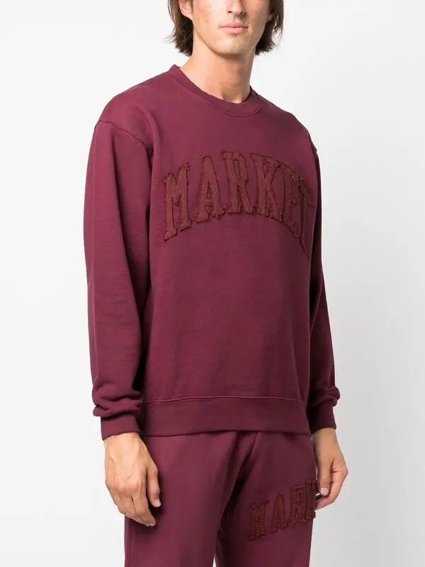 MARKET Embroidered Logo Sweatshirt - Red