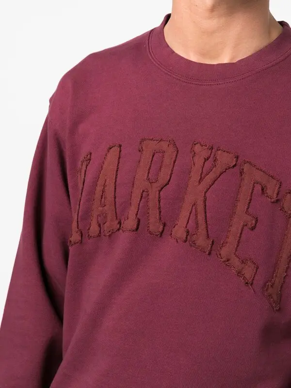 MARKET Embroidered Logo Sweatshirt - Red