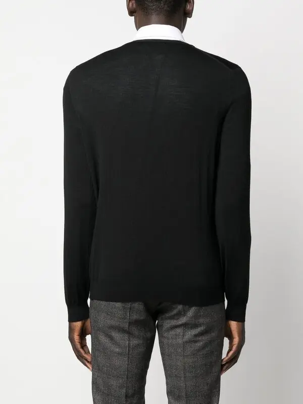 ZANONE Crew-neck Long-sleeve Jumper - Black