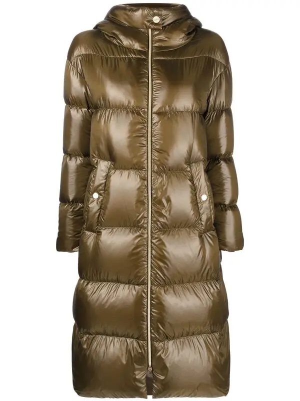 Herno Quilted Padded Coat - Green