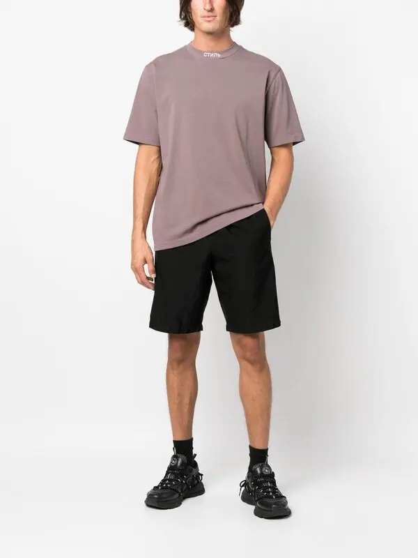 Heron Preston Embroidered-logo Crew Neck T-shirt - Grey