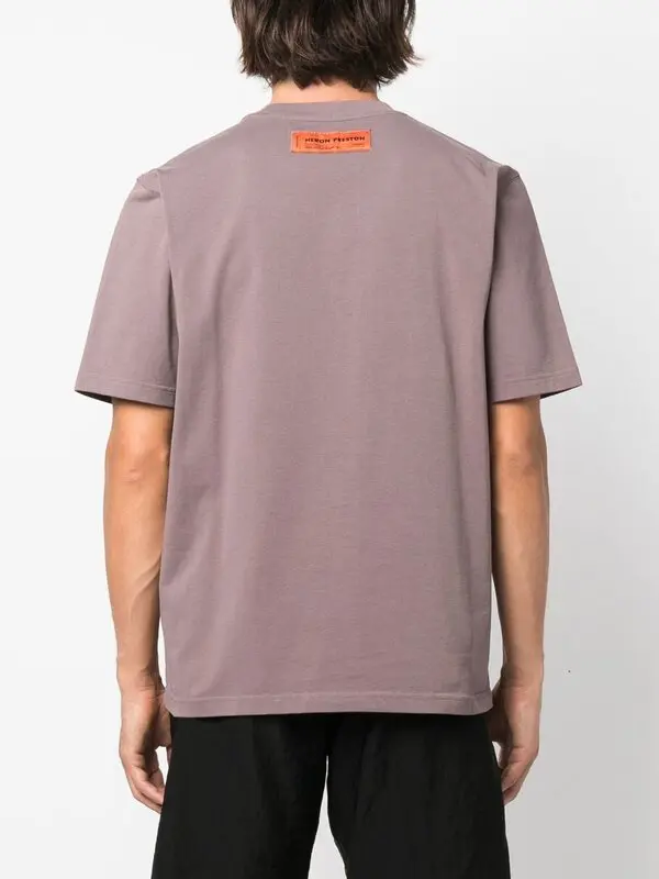 Heron Preston Embroidered-logo Crew Neck T-shirt - Grey