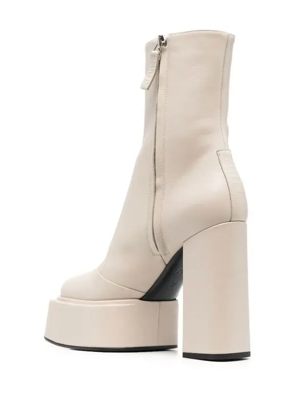 3JUIN Platform Ankle Boots