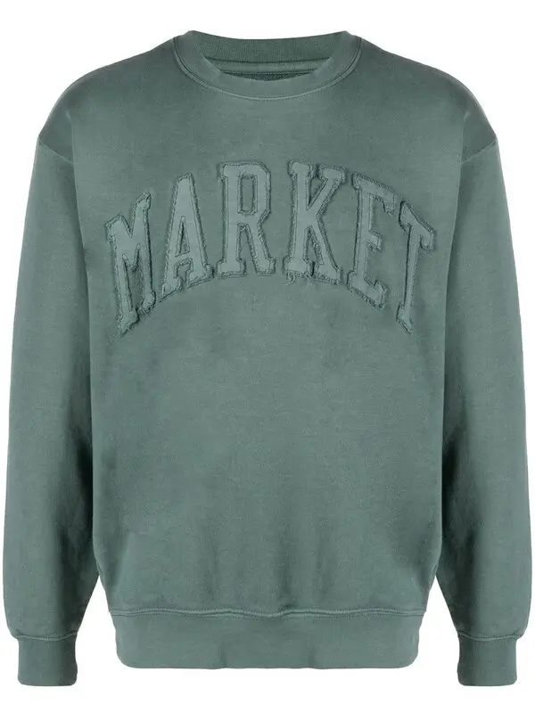 MARKET Embroidered Logo Sweatshirt - Green