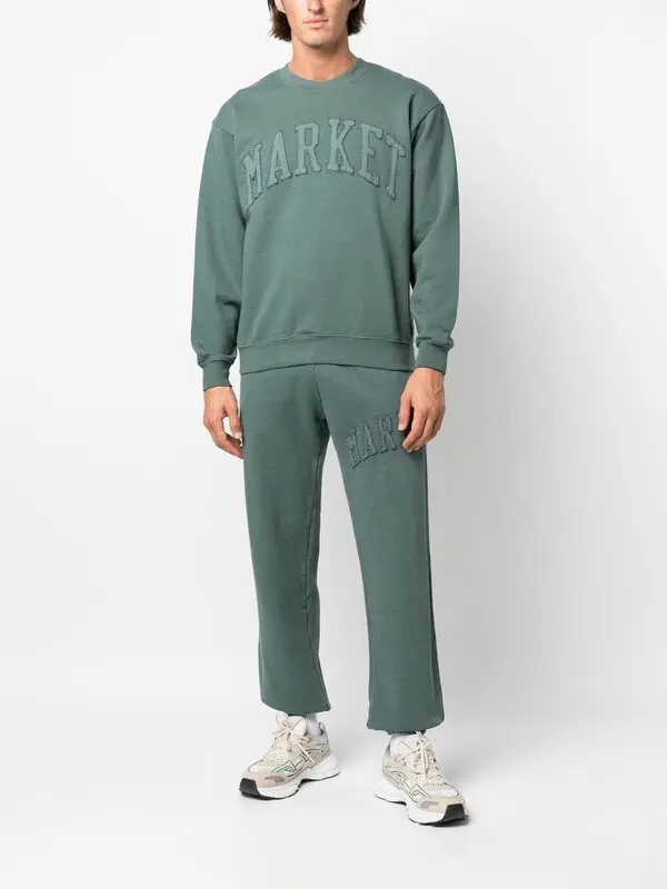 MARKET Embroidered Logo Sweatshirt - Green