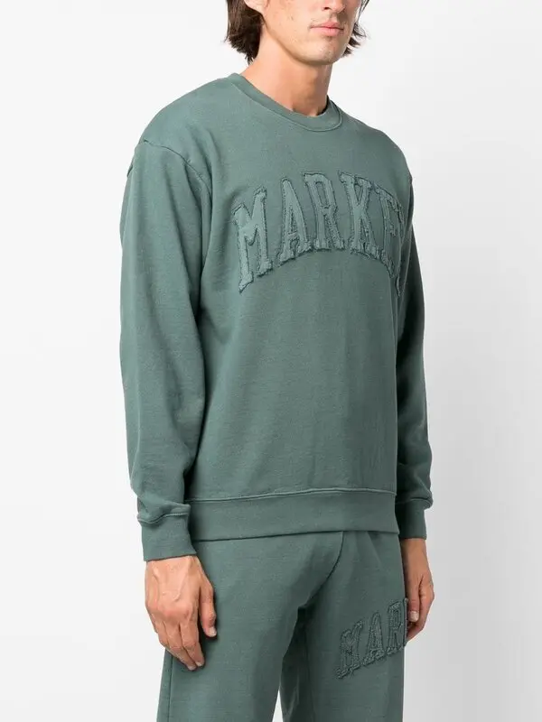 MARKET Embroidered Logo Sweatshirt - Green