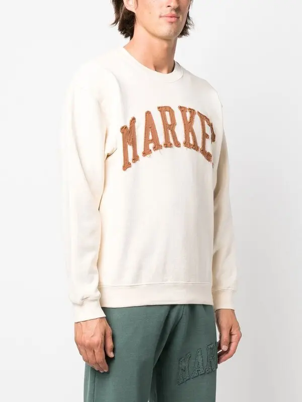 MARKET Embroidered Logo Sweatshirt - Neutrals