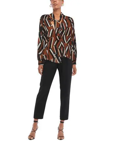 MARIELLA ROSATI Multicolor Patterned Top - Brown
