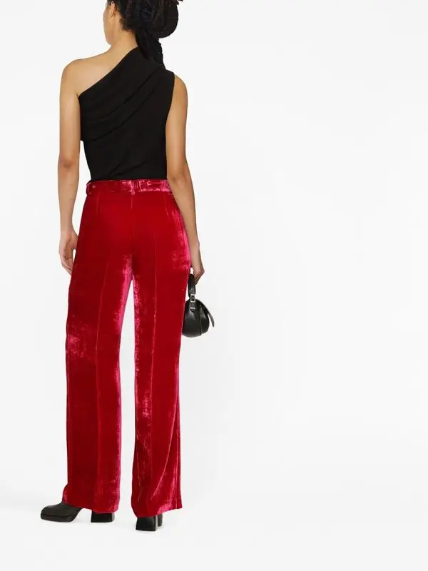 P.a.r.o.s.h Velvet Wide-leg Trousers