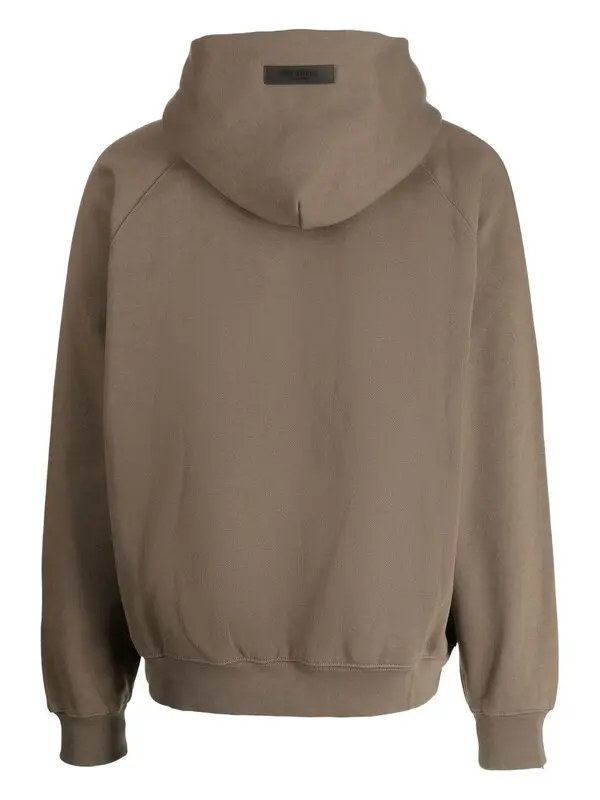 Fear Of God Logo-print Hoodie - Brown