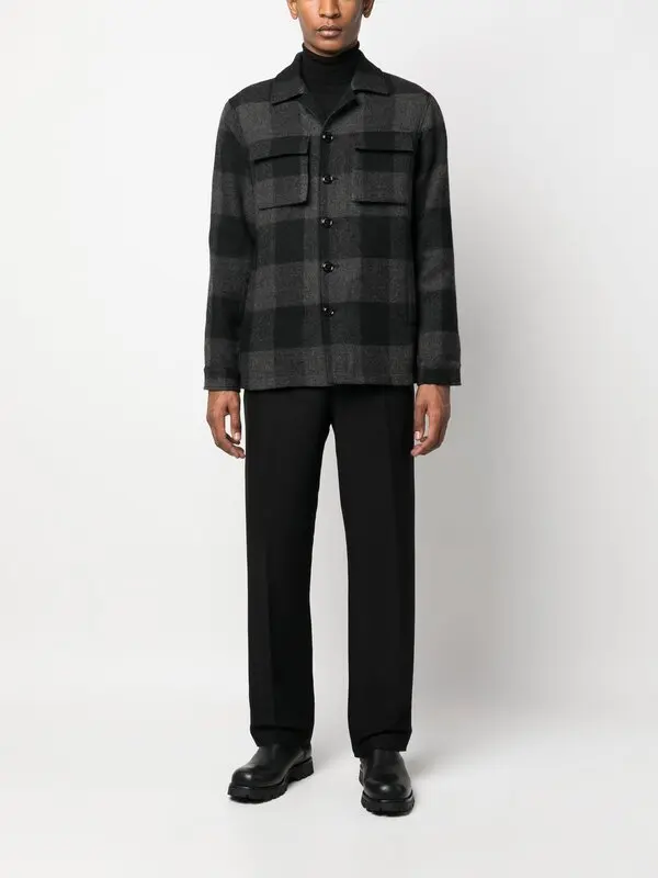 Aspesi Check-pattern Shirt Jacket