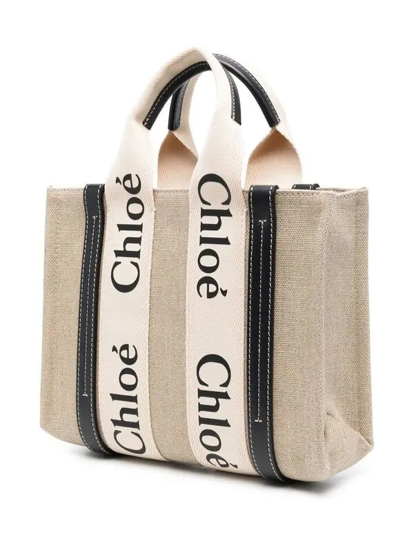 Chloé Woody Logo-strap Tote Bag