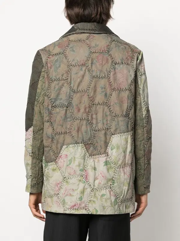 By Walid Jacob Quilted Pea Coat