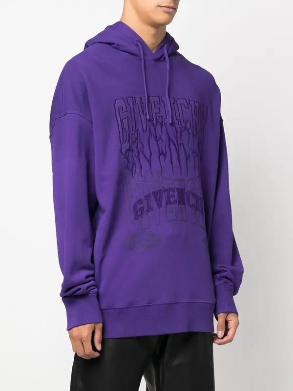 Givenchy Logo-embroidered Cotton Hoodie