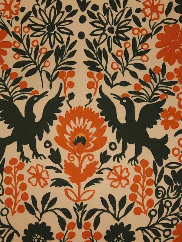 La DoubleJ Forest Graphic-print Scarf - Neutrals